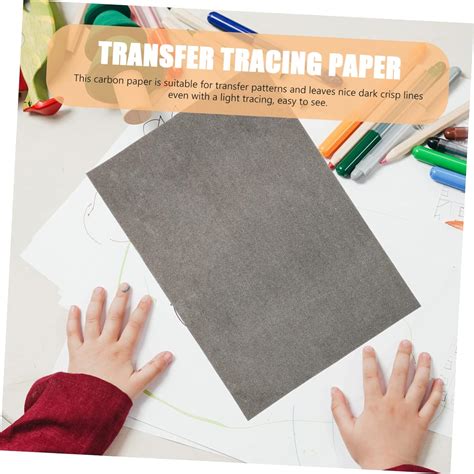 Exceart Hojas De Papel De Carbono De Grafito Papel De Transferencia Papel De Lona Papel
