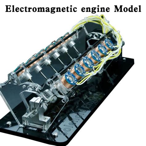 Hot Electromagnetic Engine Model Diy V8 4 12 Cylinder Electromagnet Motor Electrical And