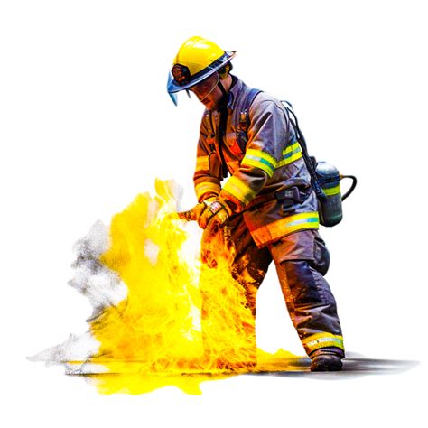 Firefighter Illustration Aesthetic 23616202 Png