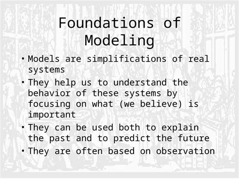 ppt foundations of modeling models are simplifications of real
