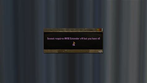 Requires Nv Extender But You Have V Technical Support Fallout Sexout Loverslab