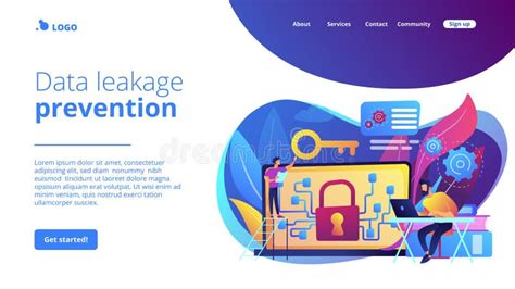 Data Leakage Abstract Concept Vector Illustration Stock Vector Illustration Of Monochromatic