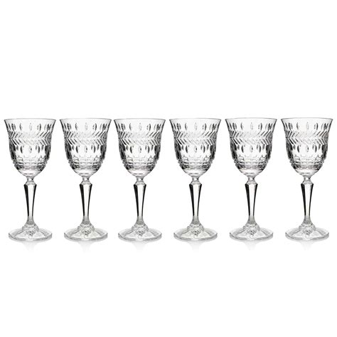 Waterford Crystal Meg Wine Glasses Set Of Six Crystal Classics