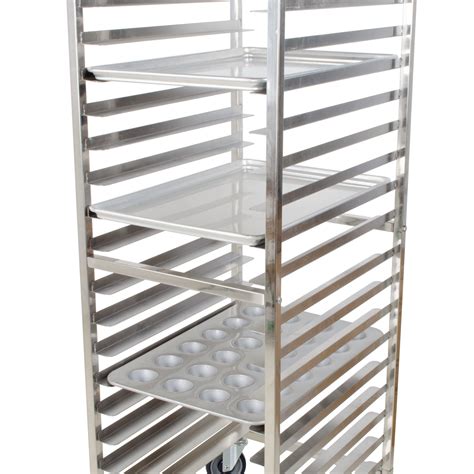 Regency 20 Pan End Load Stainless Steel Bun Sheet Pan Rack Assembled