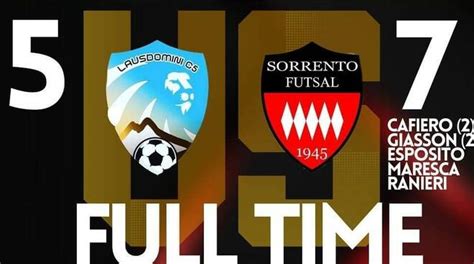 Quarta Vittoria Consecutiva Per Il Sorrento Futsal Positanonews