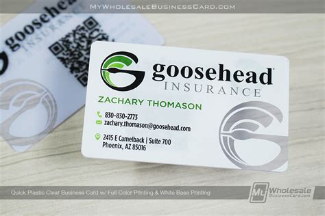 Quick Clear Plastic Business Cards World Leader In Metal Business Cards