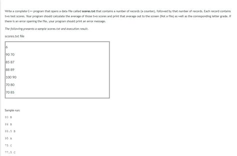 Solved Write A Complete C Program That Opens A Data File Chegg