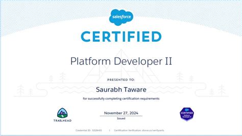 Saurabh Taware On Linkedin Salesforce Platformdeveloper2 Certification Salesforcedeveloper