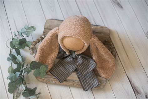 Rts Sitter Bunny Bonnet Fuzzy Bunny Hat Easter Bunny Hat Bunny