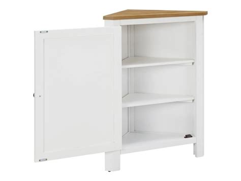 Vidaxl armoire d angle 59 x 45 x 80 cm bois de chêne massif 289212 Conforama