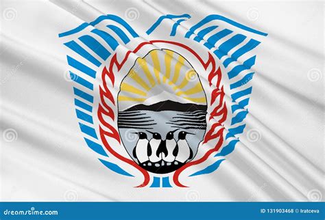 Flag Of Tierra Del Fuego Is A Province In Argentina Stock Illustration Illustration Of Country