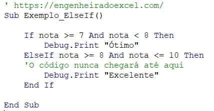 Como Usar Condicional If No Vba Guia Completo Engenheira Do Excel