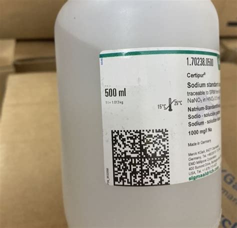 Dung Dịch Chuẩn Sodium Standard Solution Hãng Merck Thiết Bị Hà Nội