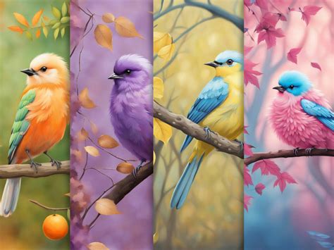 Fluffy Pastel Birds 15 Free Ai Images By Godserv Designs Godserv Designs