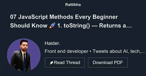 07 Javascript Methods Every Beginner Should Know 🚀 المسلسل من Haider
