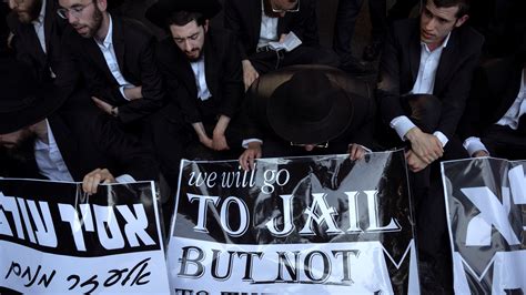 Ultra Orthodox Jews Block Highway To Protest Israels New Mandatory