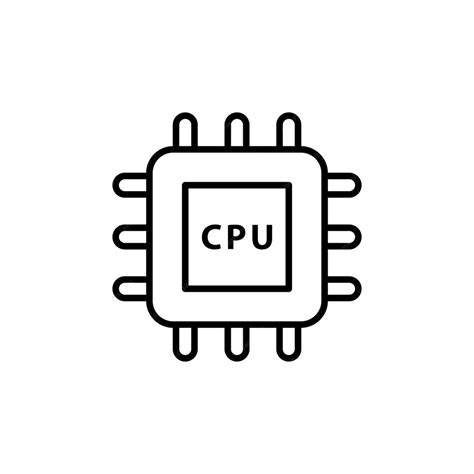 Premium Vector Cpu Processor Icon Vector Design Templates Isolated On White Background
