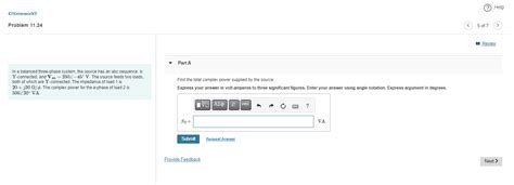 solved problem 11 24in a balanced three phase system the