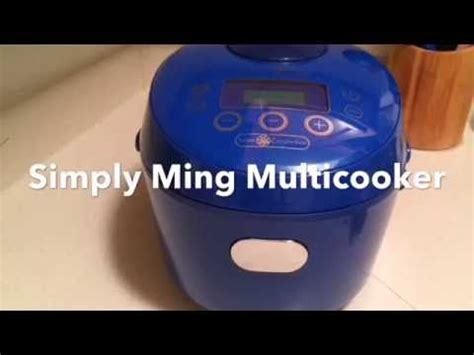 Simply Ming Single Touch Saut To Simmer Multicooker YouTube Multicooker Rice Cooker