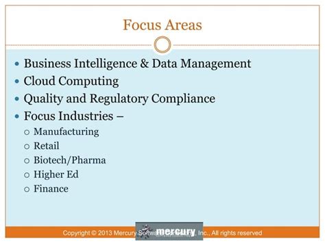 Mercury Introduction Pptx Databases Computer Software And