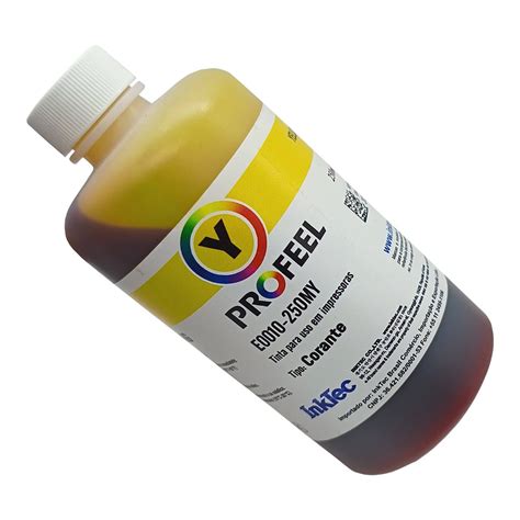 Tinta InkTec Profeel E Amarelo Corante ml Compatível para Epson Mundoware