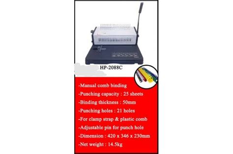 Manual Binding Machine 2088c Economy Office Machine Shelton Mart