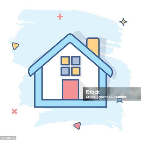 만화 스타일의 만화 하우스 아이콘 홈 일러스트 픽토그램 하우스 스플래시 비즈니스 컨셉 0명에 대한 스톡 벡터 아트 및 기타 이미지 0명 개념 건물 외관 Istock
