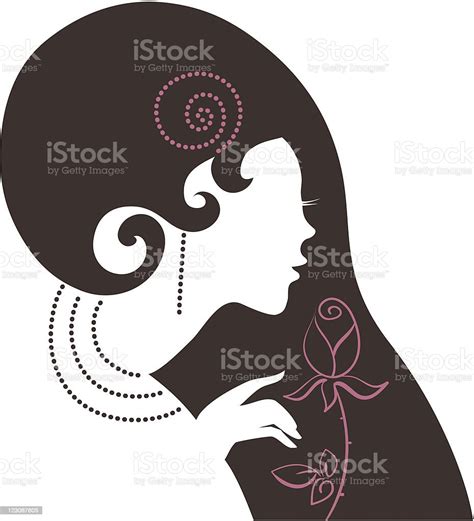 Siluet Wanita Cantik Ilustrasi Stok Unduh Gambar Sekarang Alam