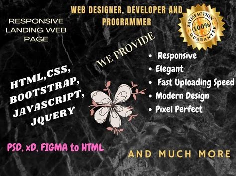 Responsive landing page using HTML CSS BOOTSTRAP | Upwork