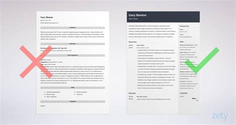 Data Analyst CV Example Writing Guide For