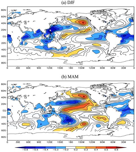 Correlation Of Boreal Winter Djf Niño 4 Index With Ssta During Download Scientific Diagram