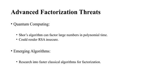 Integer Factorization In Cyber Security Pptx