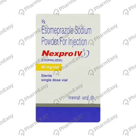 Nexpro Iv 40 Mg Powder For Injection 1 Uses Side Effects Price