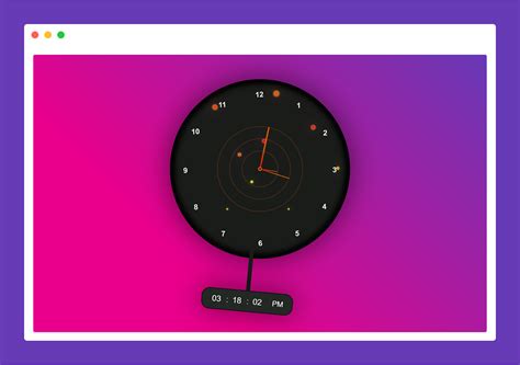 Pendulum Clock A Virtual Digital Pendulum Clock Simulator With A
