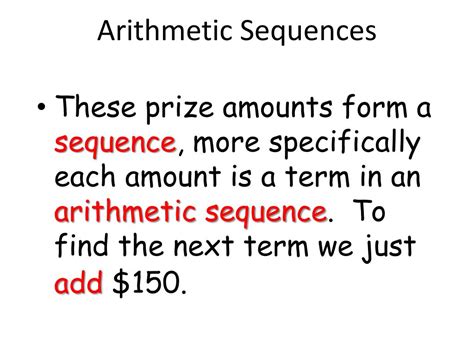 Ppt Arithmetic And Geometric Sequences Powerpoint Presentation Free