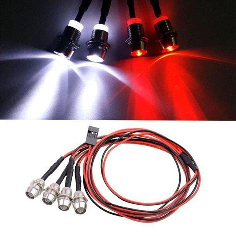 4 Led Rc Light Kit 2 White And 2 Red Mpm Hobbies