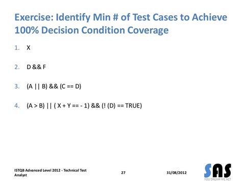 Istqb Technical Test Analyst 2012 Training Structure Based Testing