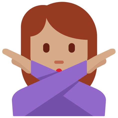 🙅🏽 Person Gesturing No Emoji With Medium Skin Tone Meaning