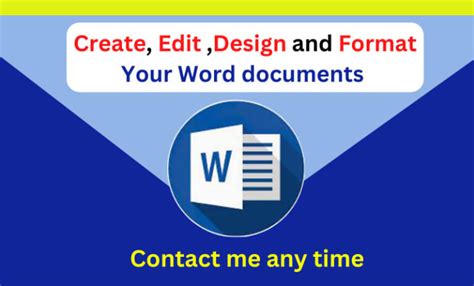 Create Edit Format Design And Type Microsoft Word Documents By Amina
