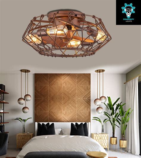 Urbanelegance 20 Low Profile Ceiling Fan Remote Included Etsy
