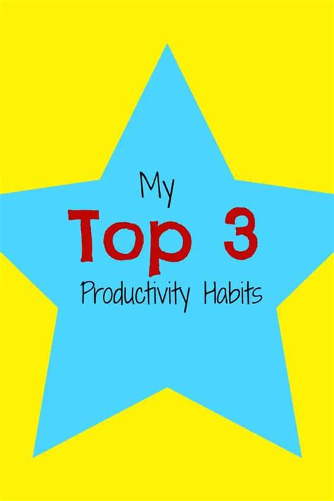 My top 3 productivity habits Rachel Rofé