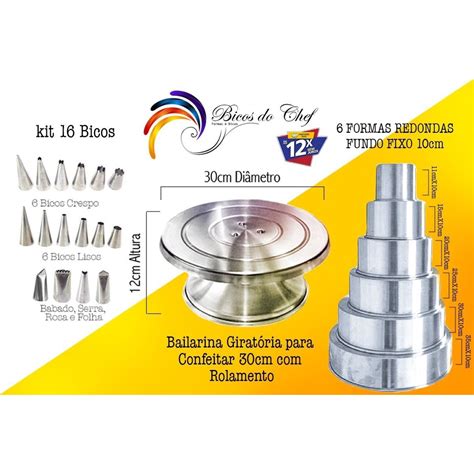 Kit Confeiteiro Iniciante Para Confeitaria Shopee Brasil