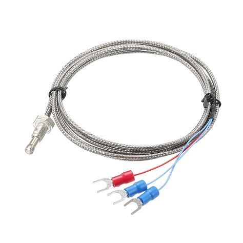 Pt100 Temperature Sensor M6 Screw Temperature Probe Thermocouple 5ft