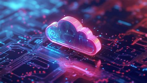 Cloud Computing Network Abstract Digital Illustration Premium Ai Generated Image
