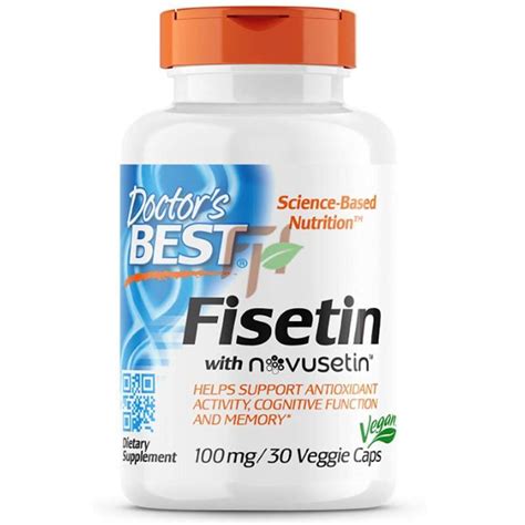 Doctor's Best FISETIN with Novusetin (100 мг × 30 капсул) - Купить ...