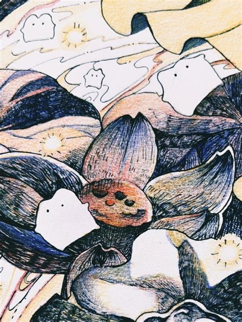 絵本の世界な絵を描きます アナログ手法（ペン画、着彩）でイラストを製作します
