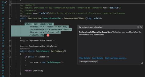 C Linq Query In Single Threaded Process Throws
