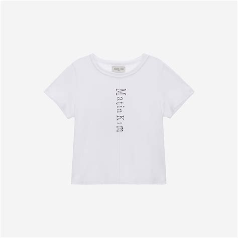 W 마뗑킴 핀턱 크롭탑 화이트 Matin Kim Kream