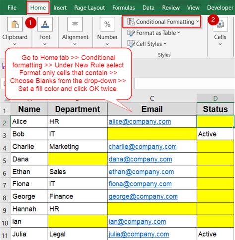 How To Apply Conditional Formatting To Blank Cells In Excel Excel Insider