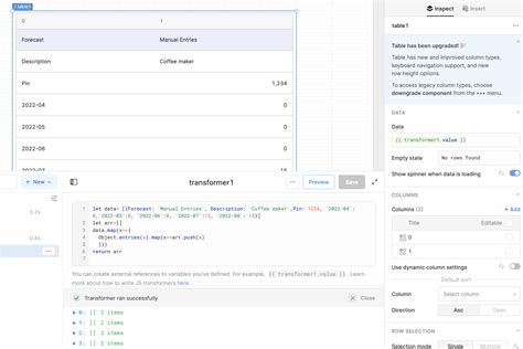 Transpose Table Data 💬 Queries And Resources Retool Forum